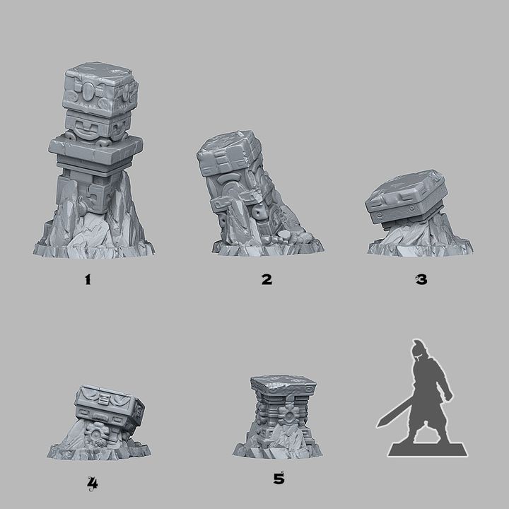 3D Printable LOST MAYA COLUMNS by Fantastic Plants And Rocks