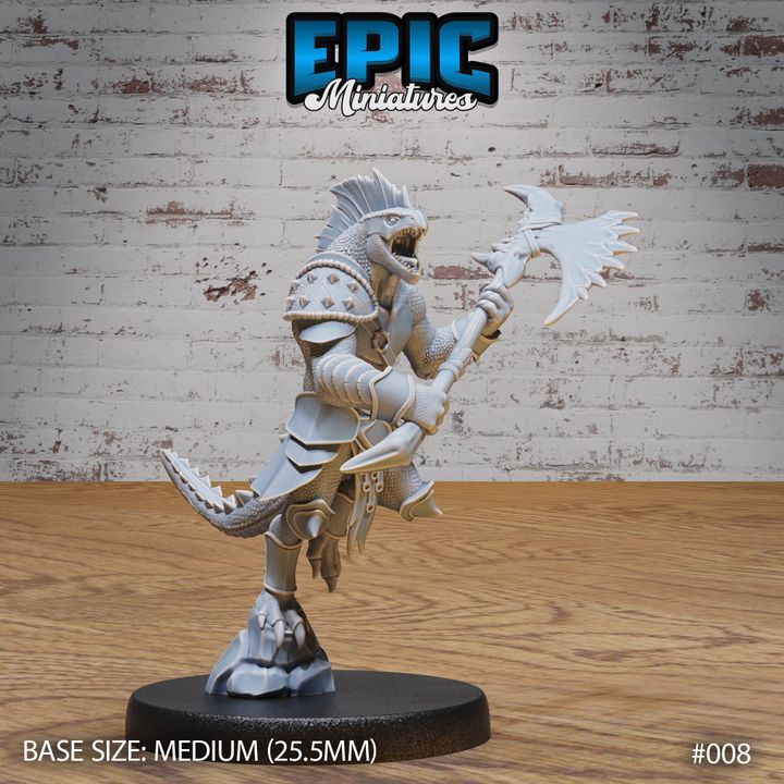 3D Printable Lizard Folk Army Set / Reptilian Humanoid / Lizardfolk ...