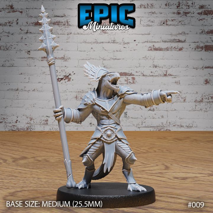 3D Printable Lizard Folk Army Set / Reptilian Humanoid / Lizardfolk ...