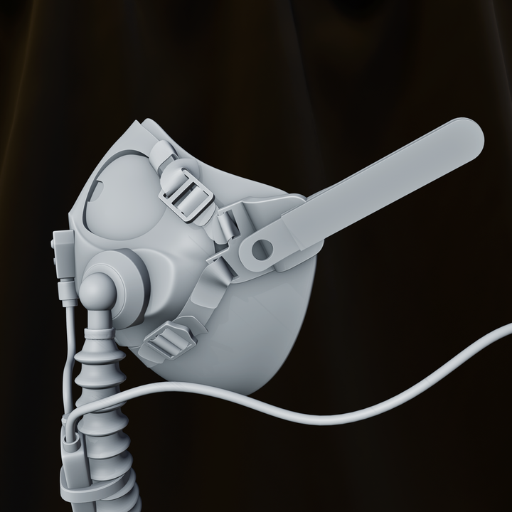 3D Printable Pilot HGU-55P HELMET & MBU-20 MASK Set by AV Military
