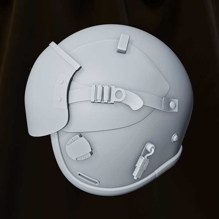 3D Printable Pilot HGU-55P HELMET & MBU-20 MASK Set by AV Military