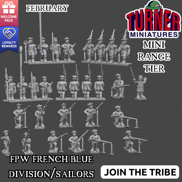 3D Printable French FPW Sailors/Blue Division Infantry 1871 FPW-FR-11 ...