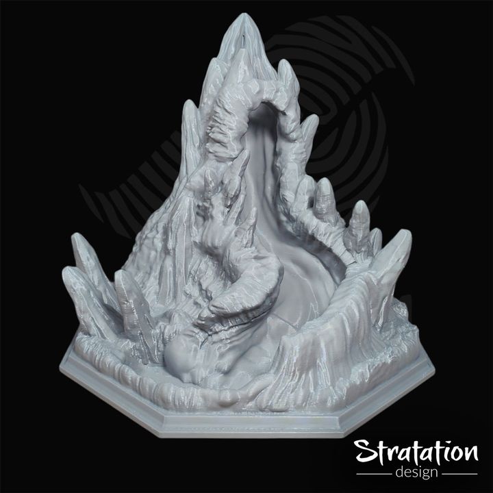 3D Printable Molten Peak Volcano Dice Tower and Science Kit by ...