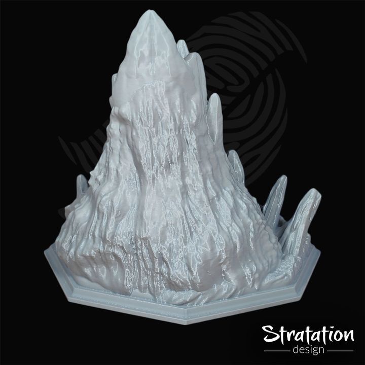 3D Printable Molten Peak Volcano Dice Tower and Science Kit by ...