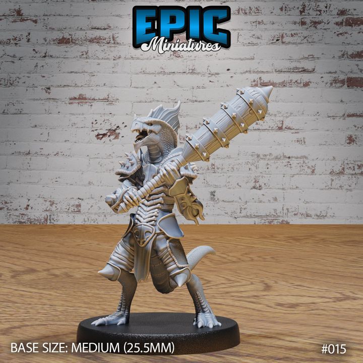 3D Printable Lizard Folk Army Set B / Reptilian Humanoid / Lizardfolk ...