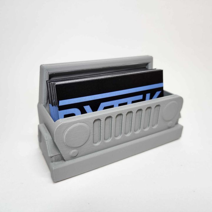3D Printable Jeep Business Card Holder by Ryan Cozart