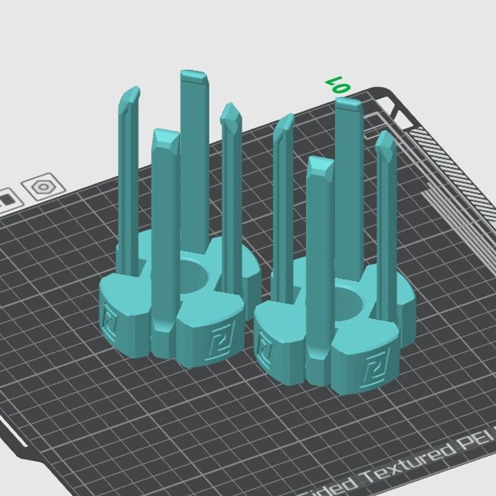 3D Printable Self Storage Keychain rack by Ryan Cozart