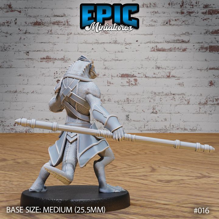 3D Printable Lizard Folk Army Monk / Reptilian Humanoid / Lizardfolk ...