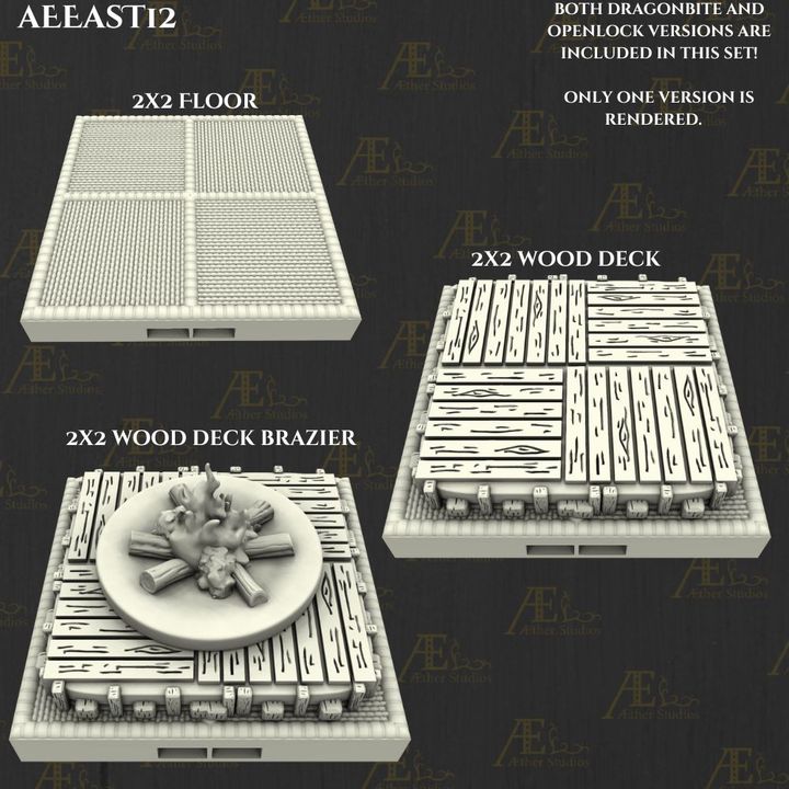 3D Printable AEEAST12 - Garden of the Still Water Monk by Aether Studios