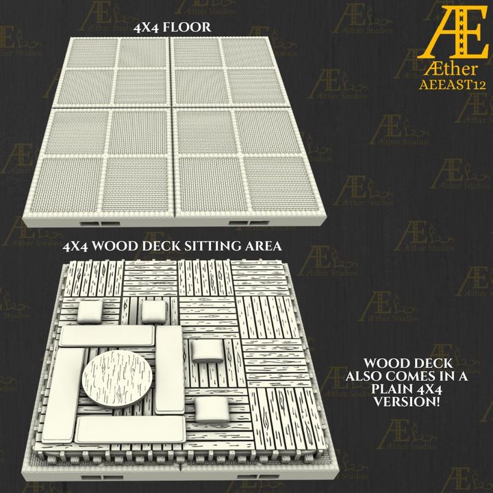 3D Printable AEEAST12 - Garden of the Still Water Monk by Aether Studios