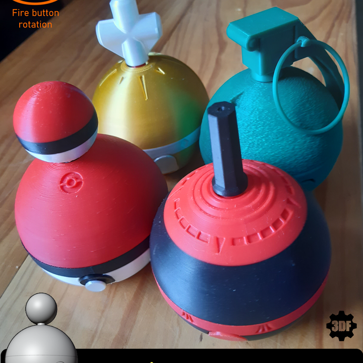 3D Printable Retro Ball Controller by Adam Freeman