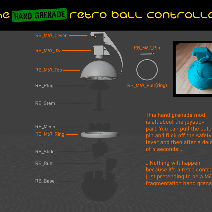 3D Printable Retro Ball Controller by Adam Freeman