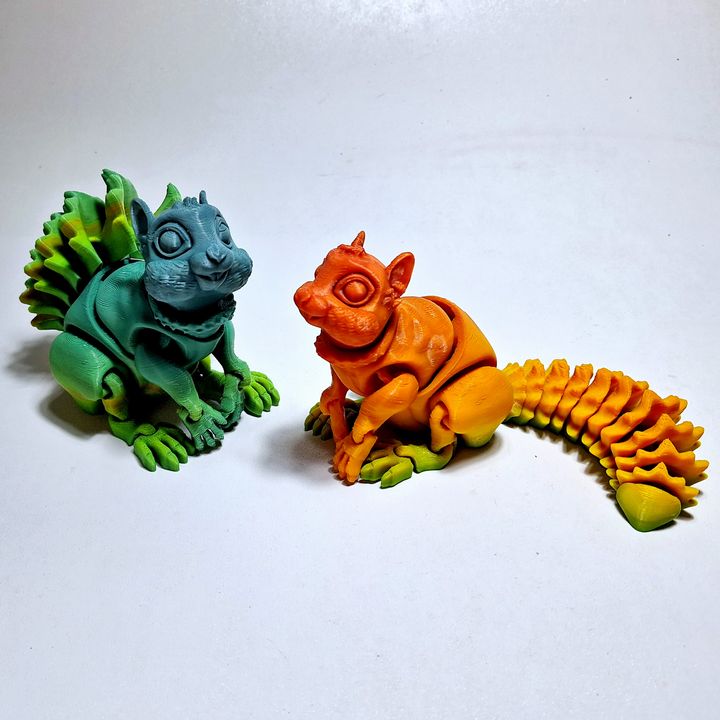 3D Printable Funny Squirrel (All Articulated _ Support free_STL/3MF) by ...