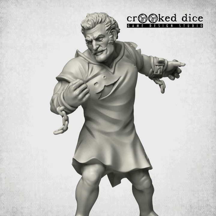 3D Printable Asylum Inmates - All 4 by Karl Perrotton