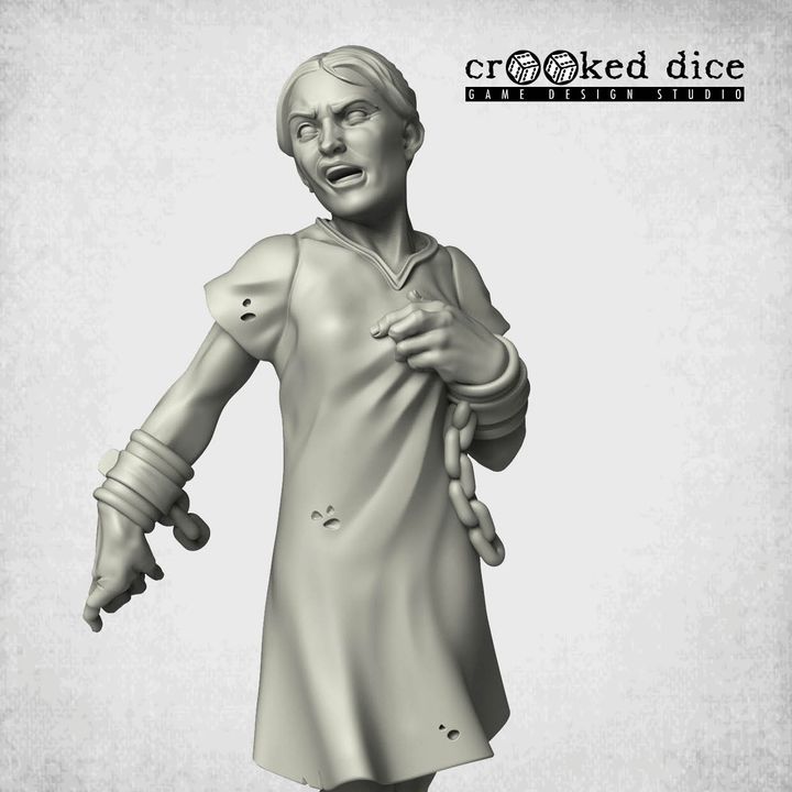 3D Printable Asylum Inmates - All 4 by Karl Perrotton