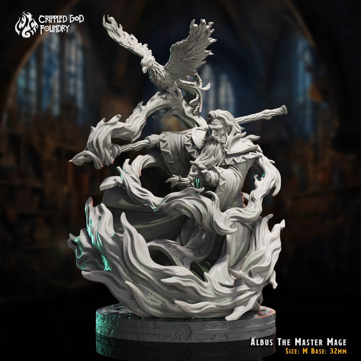 3D Printable Albus The Master Mage by Crippled God Foundry
