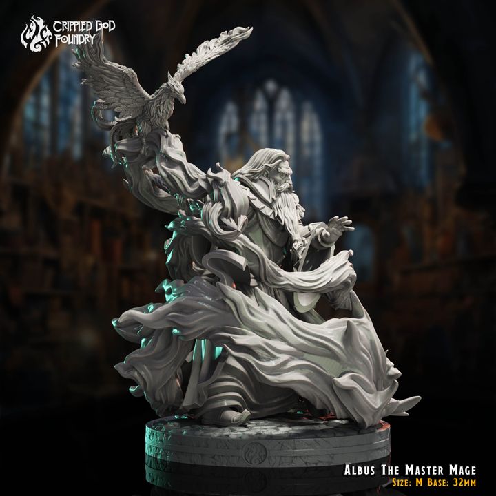 3D Printable Albus The Master Mage by Crippled God Foundry