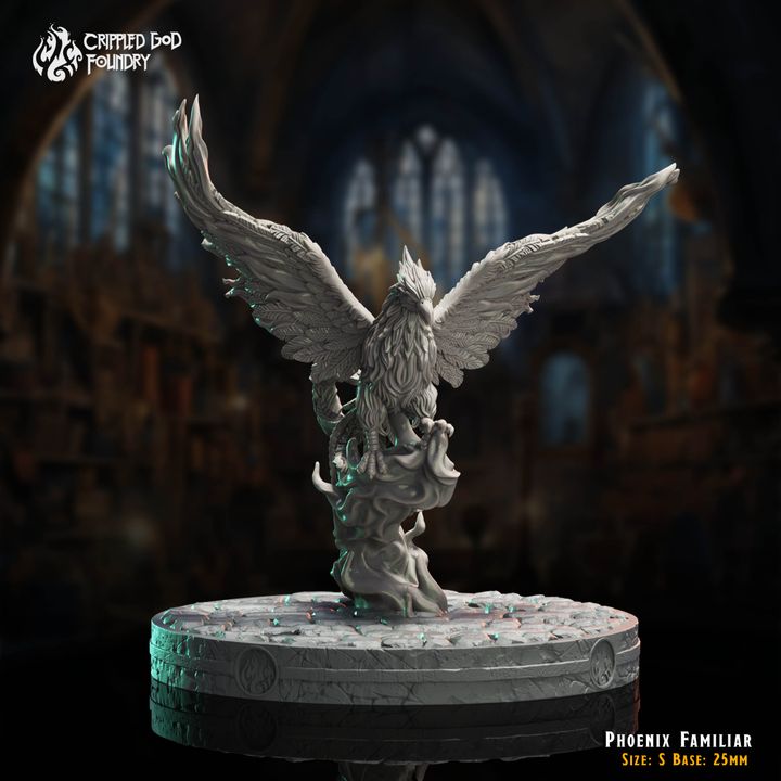 3D Printable Phoenix Familiar by Crippled God Foundry