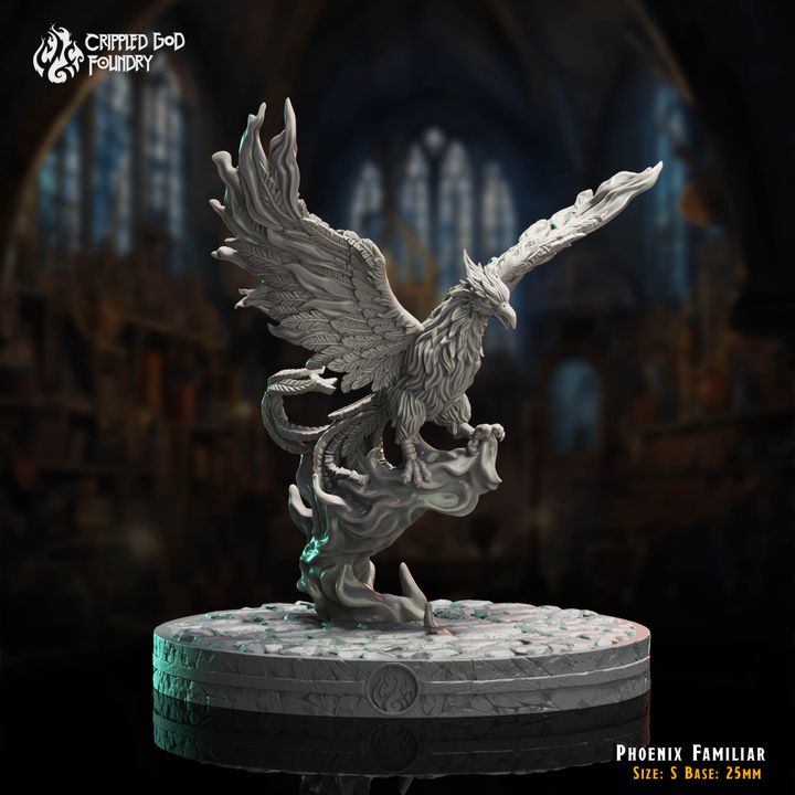 3D Printable Phoenix Familiar by Crippled God Foundry