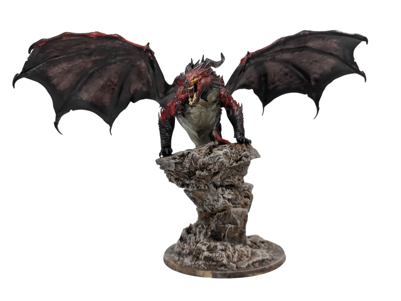 3D Printable Chromatic Red Dragon - 2024 Redesign by Rescale Miniatures