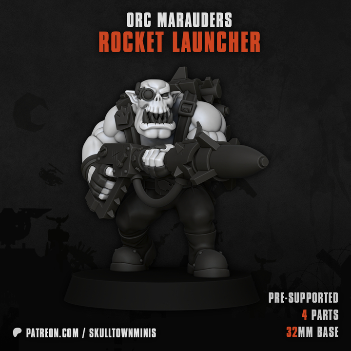 3D Printable COMBAT BOX - Orc Marauders by Skulltown Minis