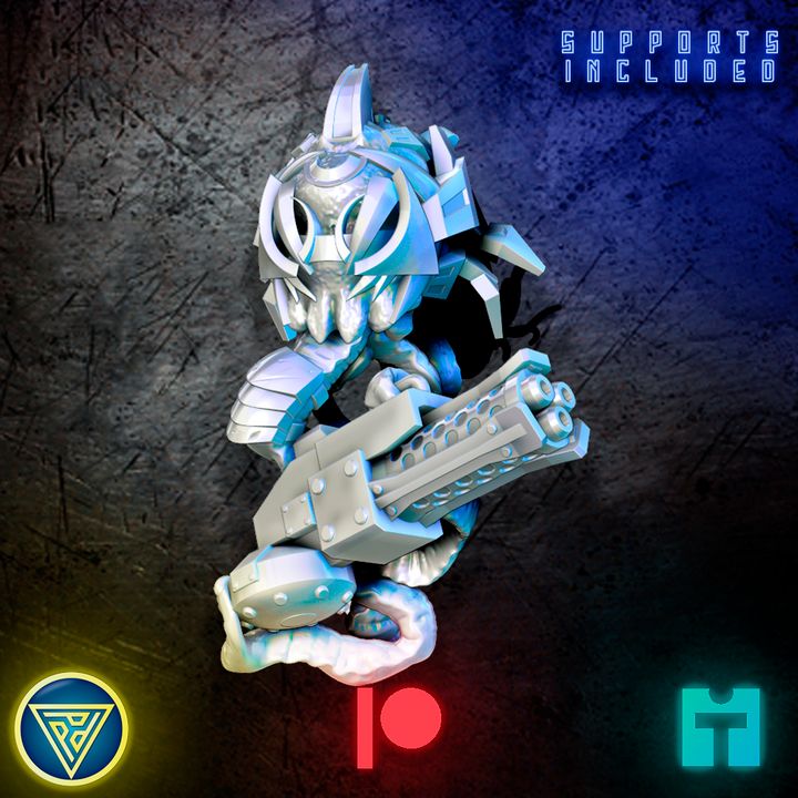 3D Printable Morph Alien Soldier by Print Paint Play