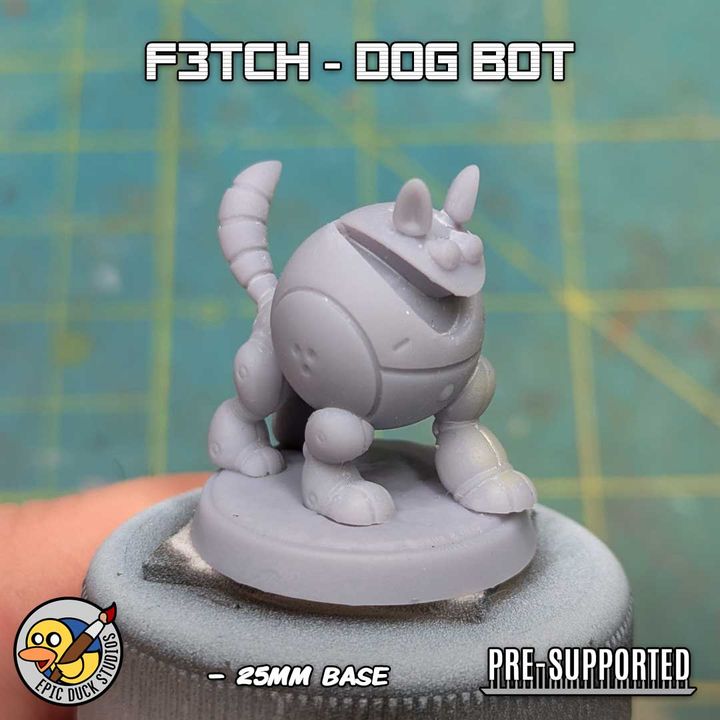 3D Printable F3TCH, the Adorable Dog Bot by Mike "Epic Duck" Cousins