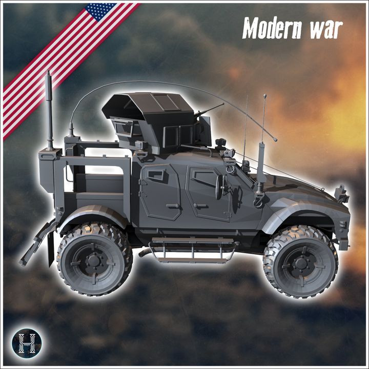 3D Printable Oshkosh M-ATV mine-resistant ambush protected (MRAP) US ...