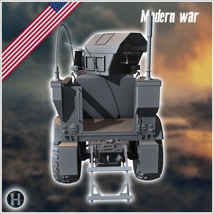 3D Printable Oshkosh M-ATV mine-resistant ambush protected (MRAP) US ...