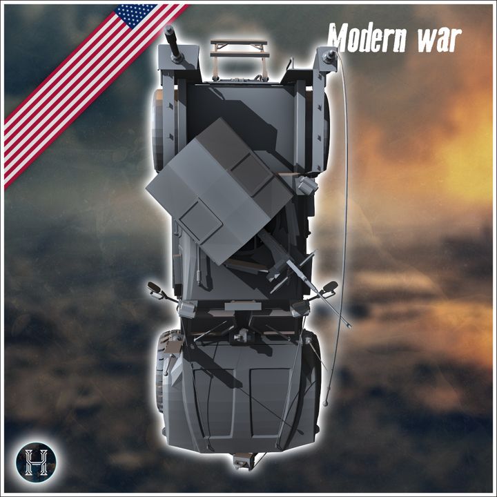 3D Printable Oshkosh M-ATV mine-resistant ambush protected (MRAP) US ...