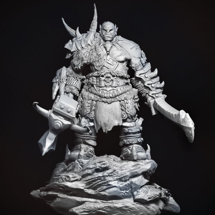3D Printable Orc sculpture 3D print model by Andrii Akhtyrskyi