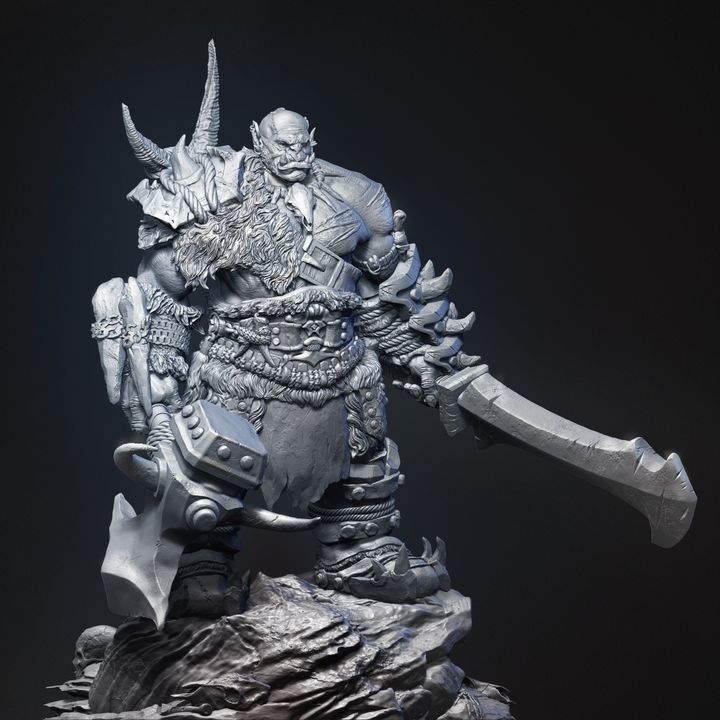 3D Printable Orc sculpture 3D print model by Andrii Akhtyrskyi