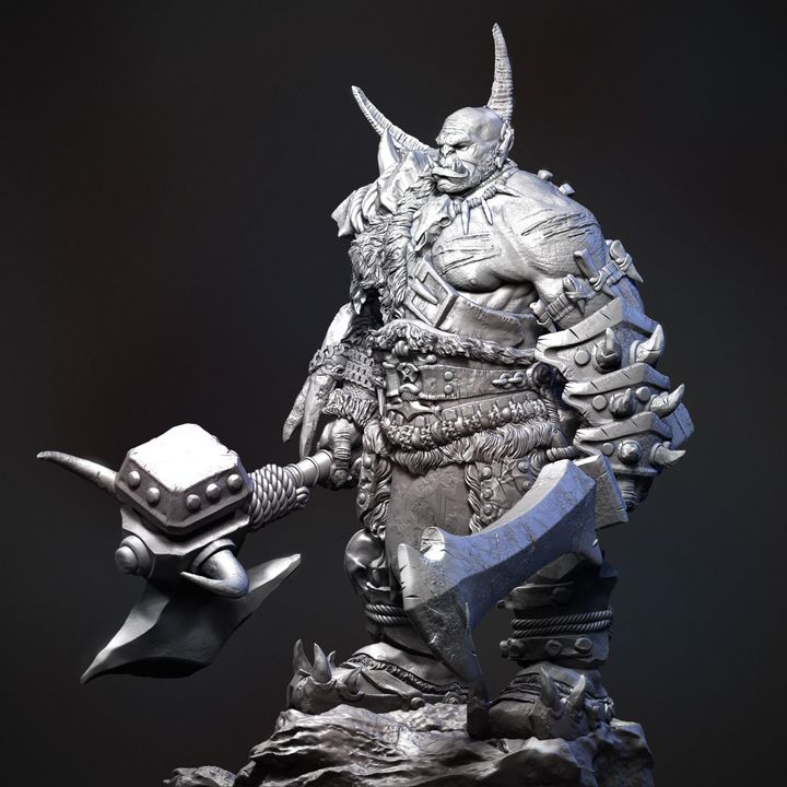 3D Printable Orc sculpture 3D print model by Andrii Akhtyrskyi