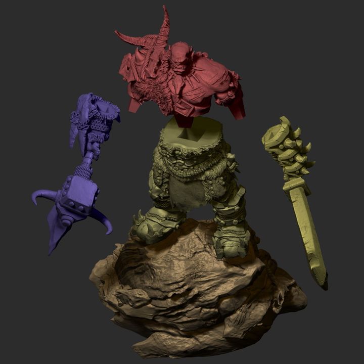 3D Printable Orc sculpture 3D print model by Andrii Akhtyrskyi