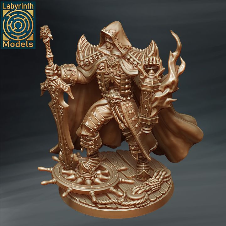 3D Printable Fleet Master Charon - 32mm scale by Labyrinth Models