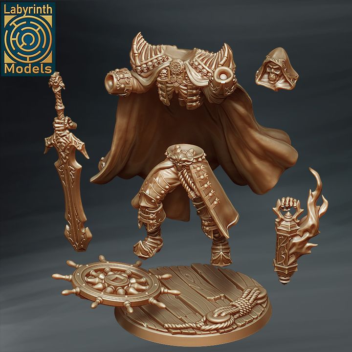 3D Printable Fleet Master Charon - 32mm scale by Labyrinth Models