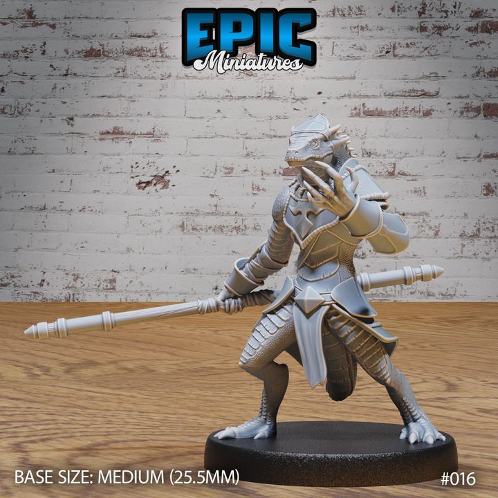 3D Printable Lizard Folk Army Set C / Reptilian Humanoid / Lizardfolk ...