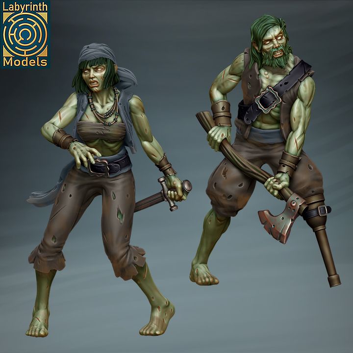 3D Printable Charon's Corsairs Collection Vol. 1 - 32mm scale by ...