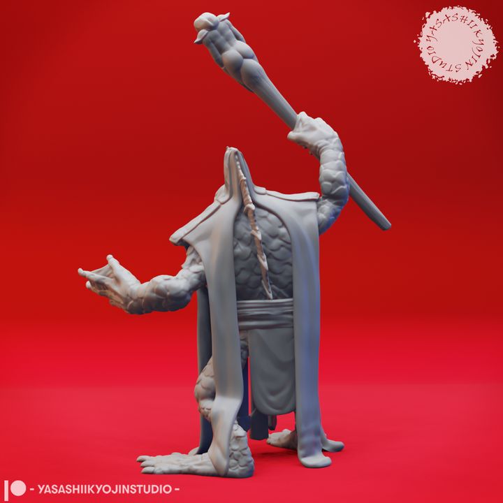 3D Printable Kuo-toa - Archpriest - Tabletop Miniature (Pre-Supported ...