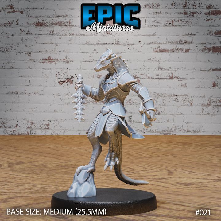 3D Printable Lizard Folk Army Dagger & Axe / Reptilian Humanoid ...