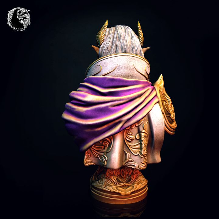 3D Printable Elf King Bust by Ravenskull