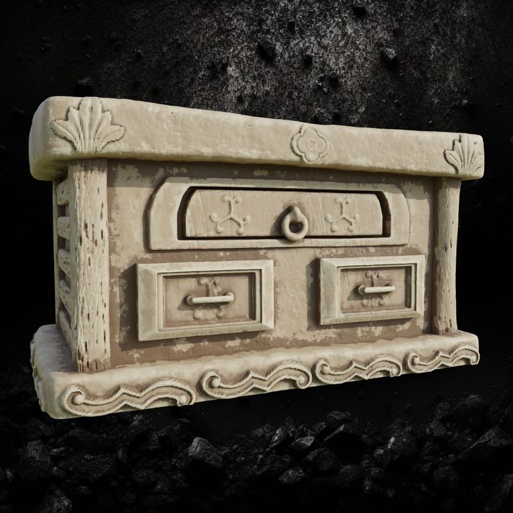 3D Printable Enchanted Alchemist's Chest by Galandir's Pit & Cie