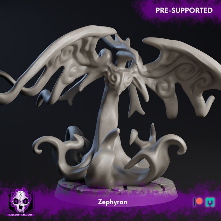 3D Printable Children of Aelora | Zephyron by Blackcrest Miniatures
