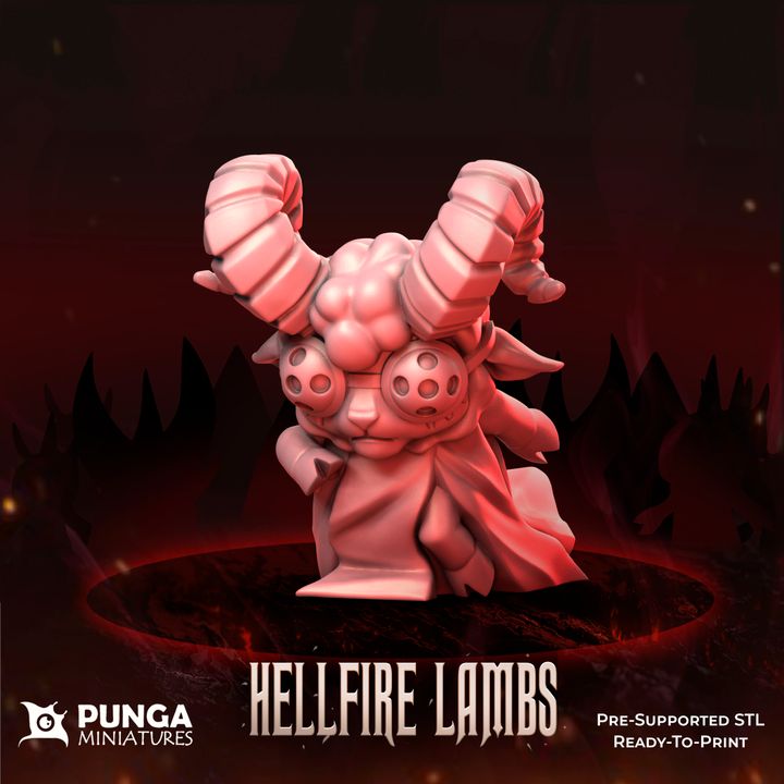 3D Printable Hellfire Lamb Lineman 7 by Punga Miniatures