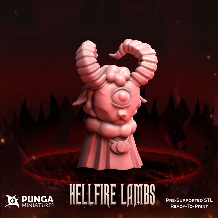 3D Printable Hellfire Lamb Lineman 10 by Punga Miniatures