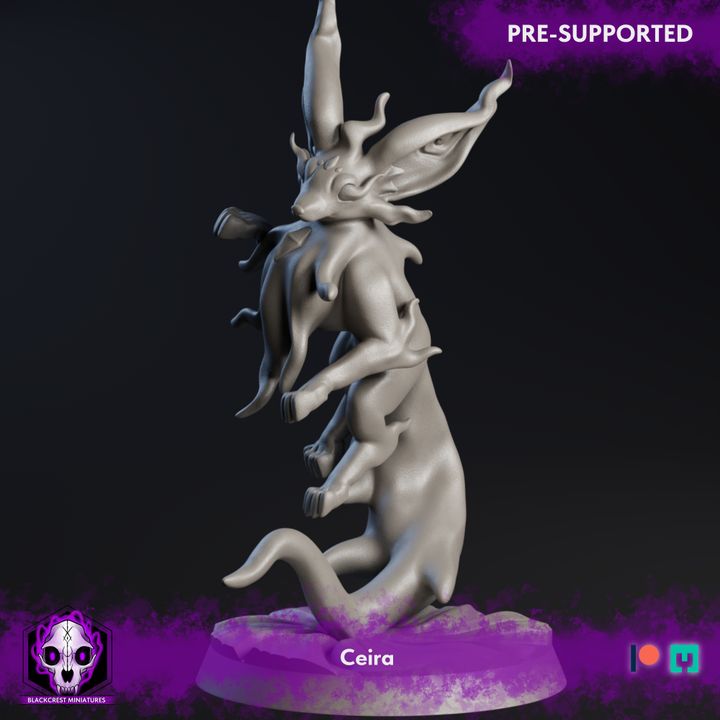 3D Printable Crestlings | Ceira by Blackcrest Miniatures
