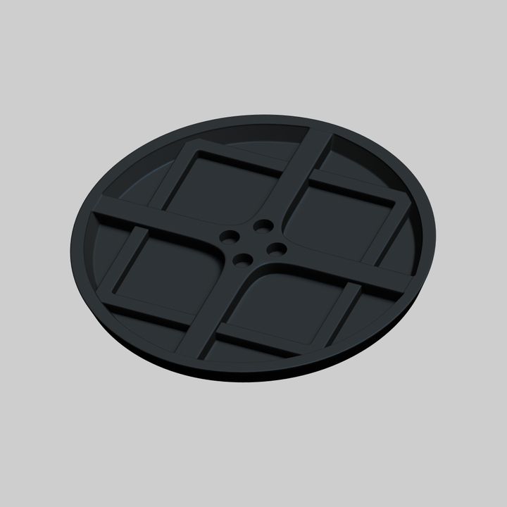 3D Printable 60mm Base (Pre-supported) by Malal3D