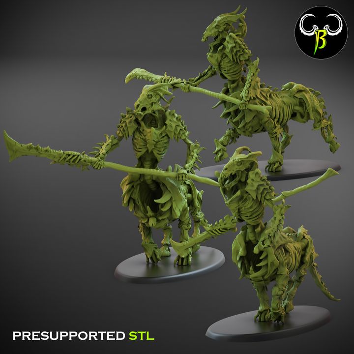 3D Printable MarrowKnight Lance Set B by ClayBeastCreation