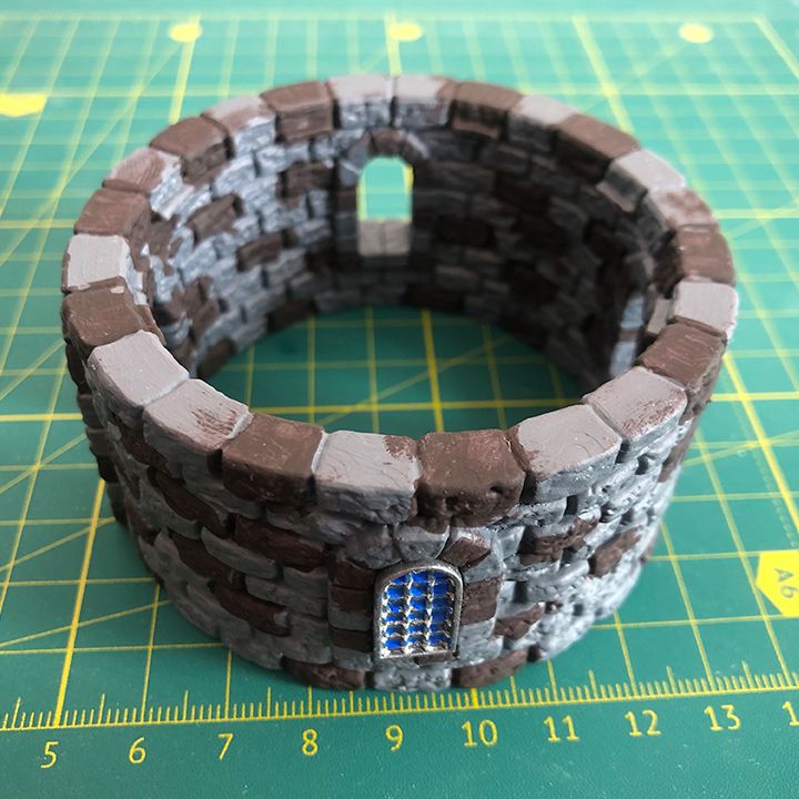 3D Printable Castle builder - Large round towers by ARTMARKEVYCH