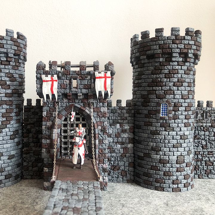 3D Printable Castle builder - Large round towers by ARTMARKEVYCH